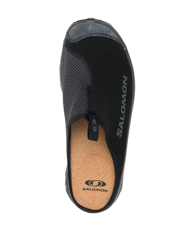SALOMON Logo Closed-toe Slides - Black