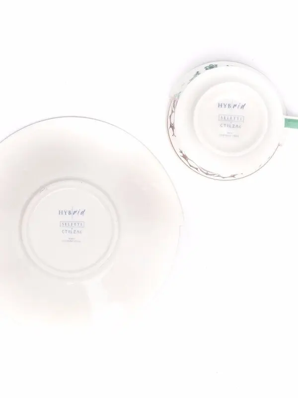SELETTI Hybrid Contrast-print Tea Cup Set