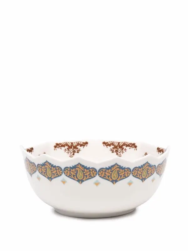 SELETTI Hybrid Contrast-print Bowl - White