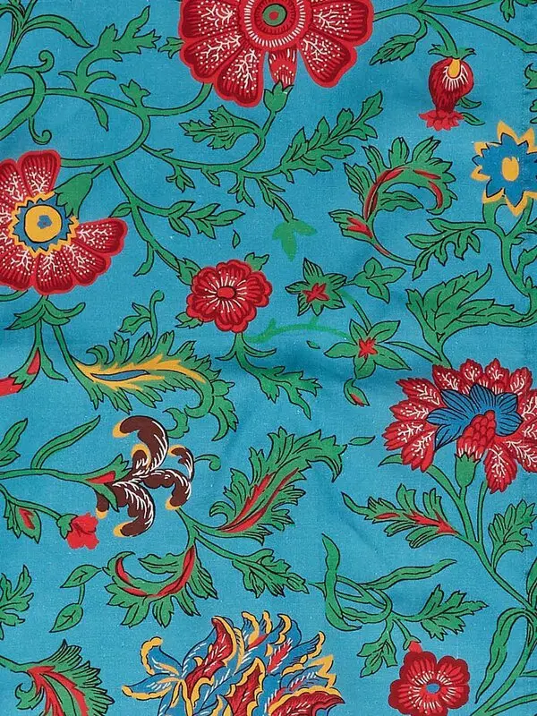 La DoubleJ Dragonflower-print Linen Runner