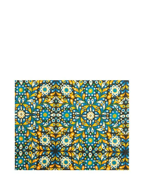 La DoubleJ Floral-print Tablemat - Blue