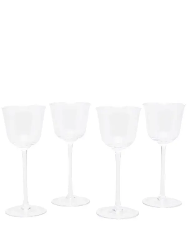 ANN DEMEULEMEESTER X SERAX Pack Of Four Cocktail Glasses - White