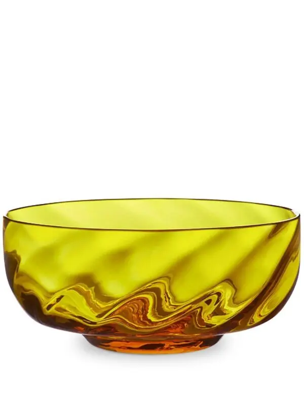 Dolce & Gabbana Murano Glass Hand-blown Ice Cream Bowls - Yellow