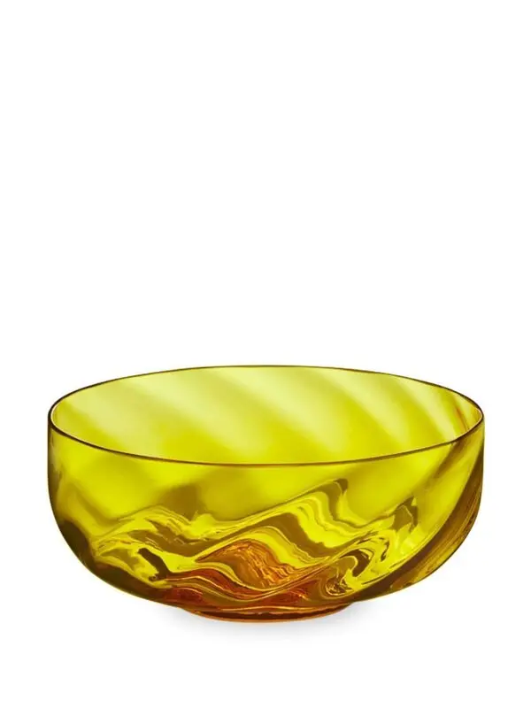 Dolce & Gabbana Murano Glass Hand-blown Ice Cream Bowls - Yellow