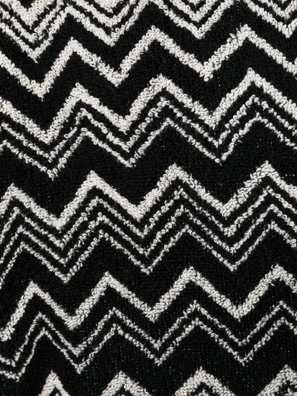 Missoni Zigzag-pattern Bath Robe - Black