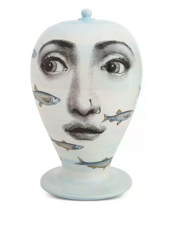FORNASETTI Passata Di Pesci Vase - White
