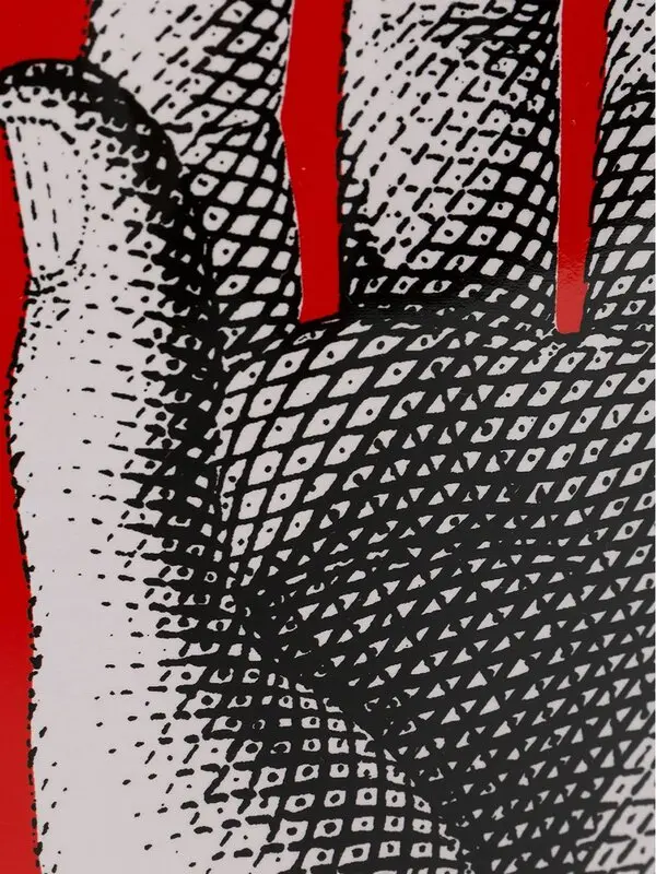 FORNASETTI Hand Print Wastepaper Basket