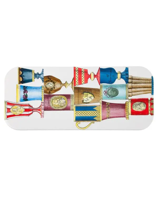 FORNASETTI Bohemian Glasses Tray - White