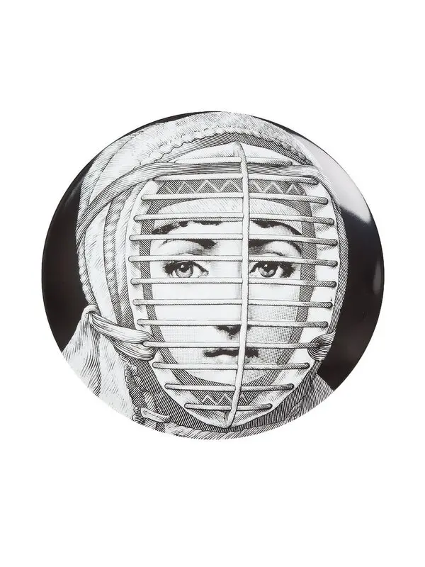 FORNASETTI Plate - Black