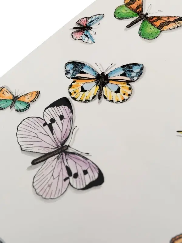 FORNASETTI Butterfly-print Wood Tray