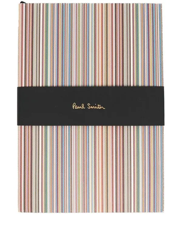 Paul Smith Signature Stripe Notebook - Neutrals