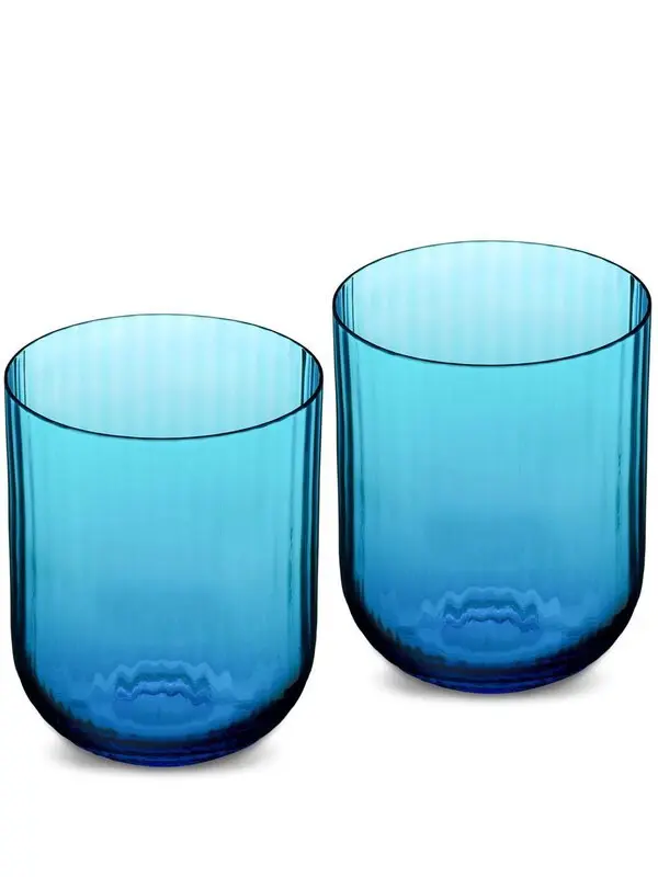 Dolce & Gabbana Murano Set Of 2 Glasses - Blue
