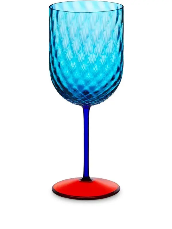 Dolce & Gabbana Hand-blown Murano Wine Glass - Blue