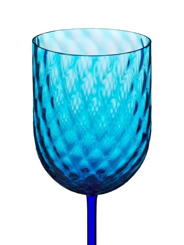 Dolce & Gabbana Hand-blown Murano Wine Glass - Blue