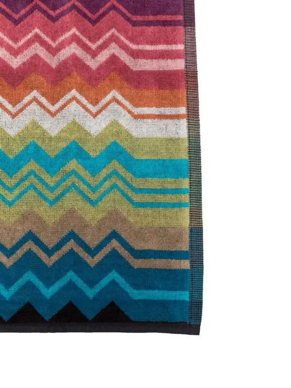 Missoni Chevron-print Beach Towel - Blue