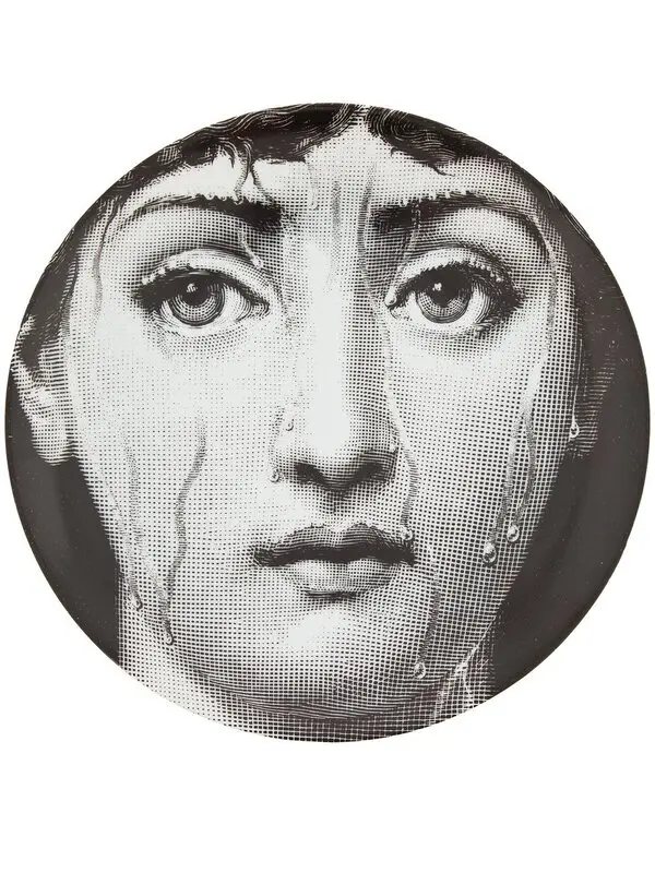 FORNASETTI Plate - Black