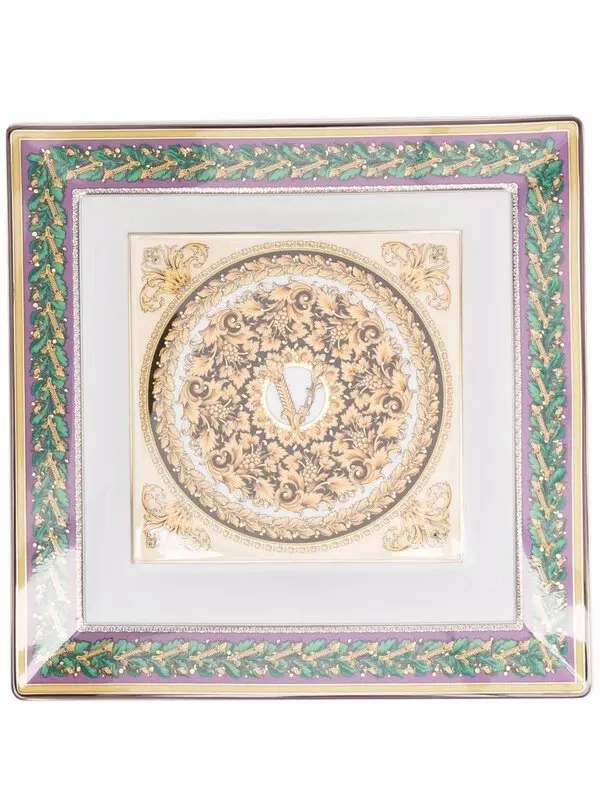 Versace Barocco Mosaic Ashtray - White