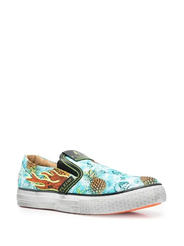 Philipp Plein Flame Slip-on Sneakers