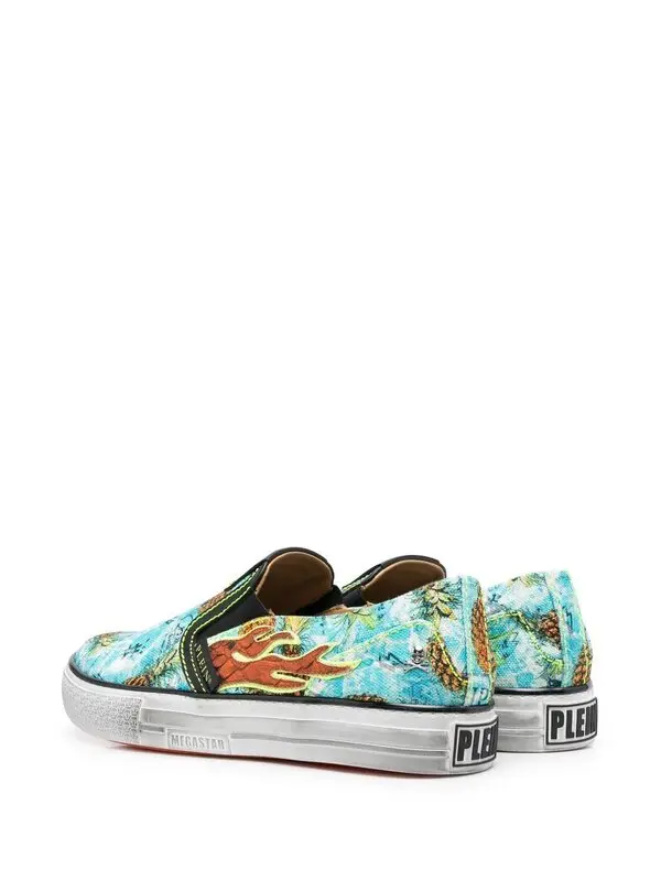 Philipp Plein Flame Slip-on Sneakers