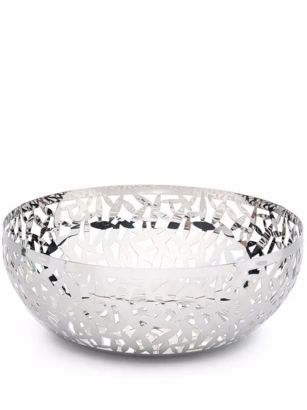 ALESSI Cactus! Open-work Fruit Bowl - Silver