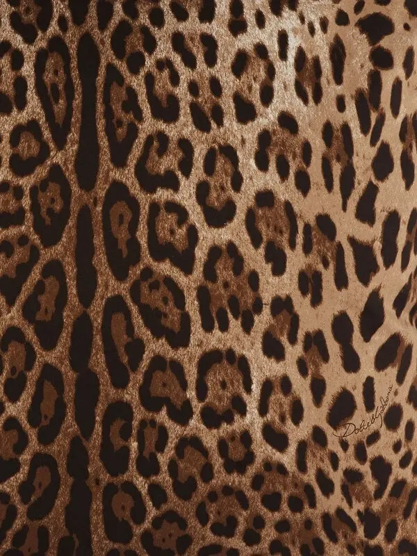 Dolce & Gabbana Large Duchesse Leopard-print Cushion - Brown