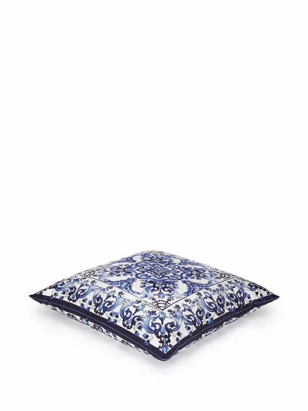 Dolce & Gabbana Large Mediterraneo Silk-twill Cushion