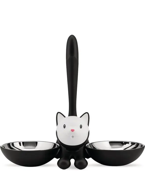ALESSI Tigrito Cat Bowl - Black