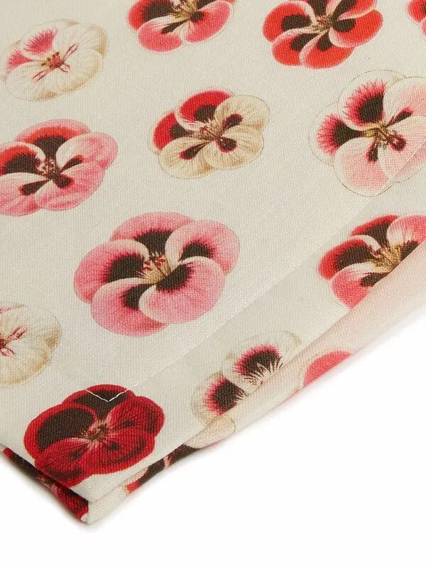 La DoubleJ Set Of 2 Pansy-print Table Mats