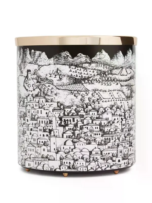 FORNASETTI Jerusalem Paper Basket - Black