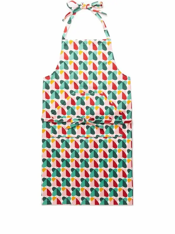 La DoubleJ All-over Graphic Print Apron - Green