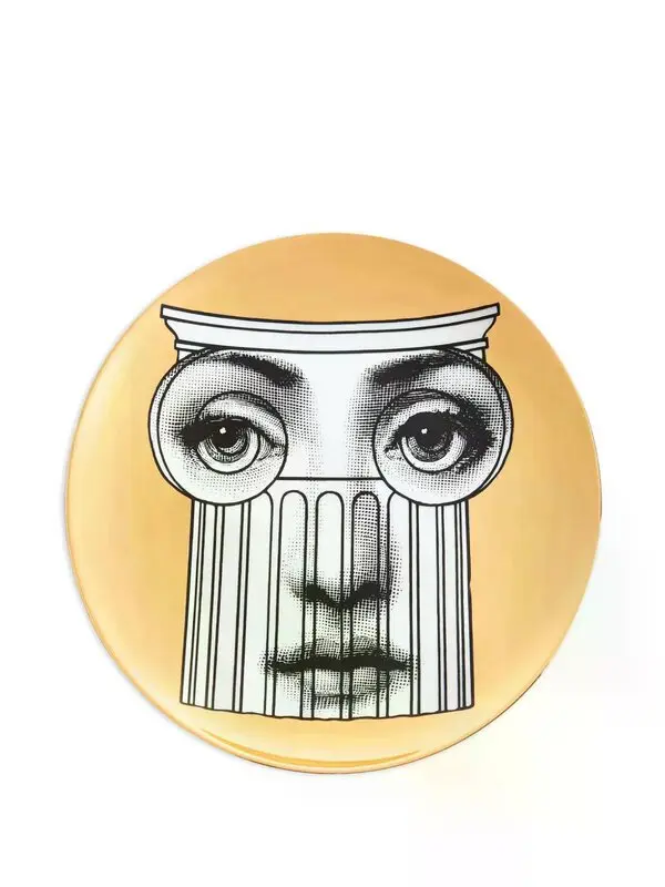 FORNASETTI Tema E Variazioni N.238 Wall Plate - Yellow