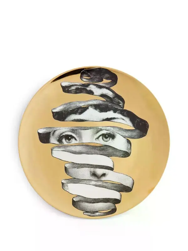 FORNASETTI Tema E Variazioni N. 297 Wall Plate - Yellow