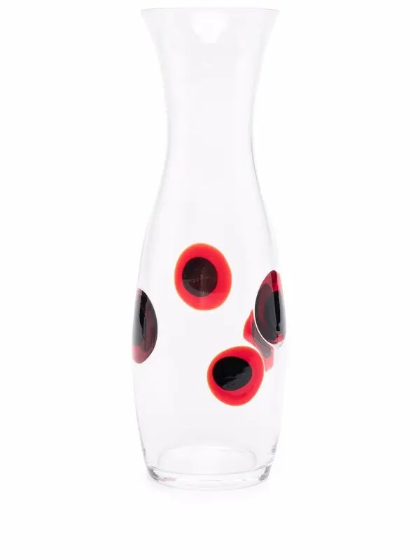 CARLO MORETTI Geometric-print Glass Decanter - White