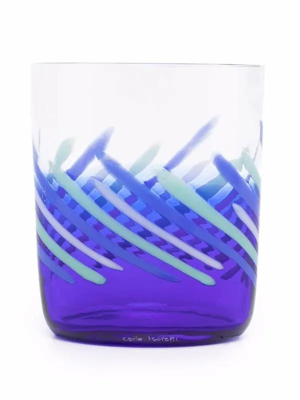CARLO MORETTI Bora Striped Glass - Blue
