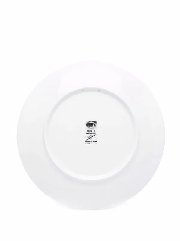 FORNASETTI Graphic Porcelain Plate