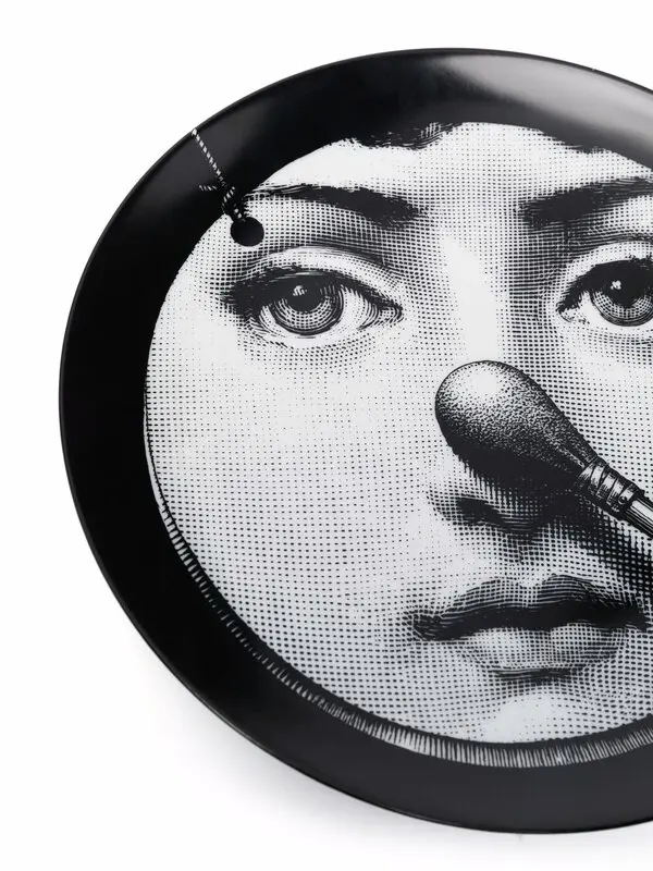 FORNASETTI Graphic Porcelain Plate