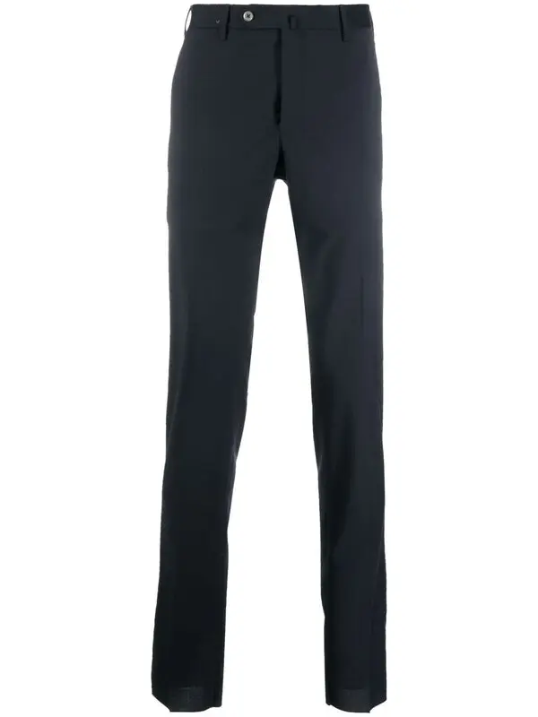 PT TORINO Pressed-crease Tailored Trousers - Blue