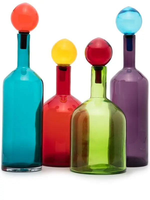 POLSPOTTEN Bubbles And Bottles Decorative Bottles - Blue