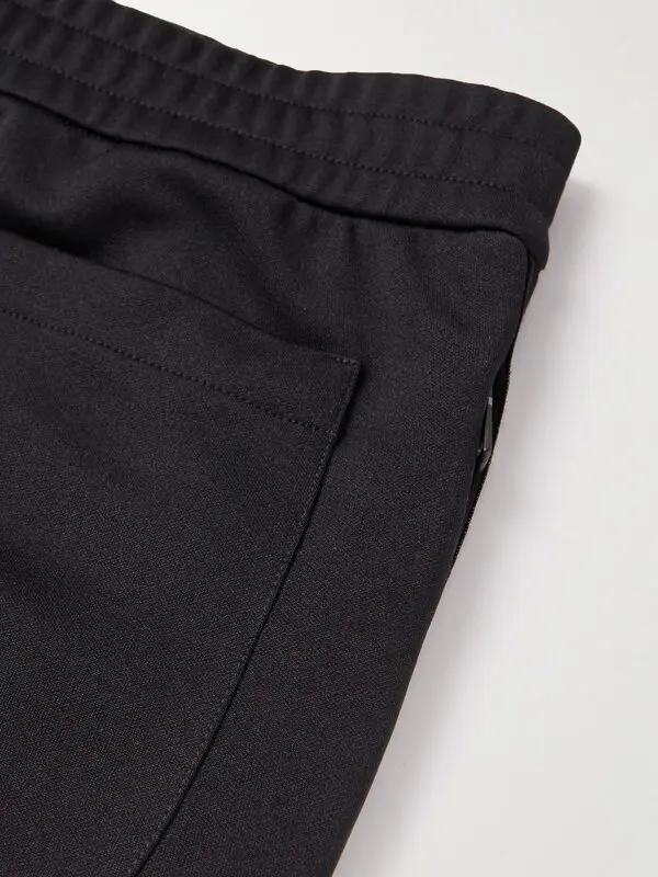 Moncler Tapered Embellished Jersey Sweatpants