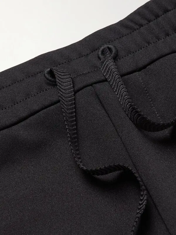 Moncler Tapered Embellished Jersey Sweatpants