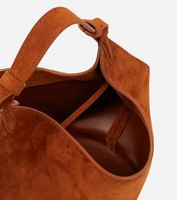 Khaite Lotus Mini Suede Tote