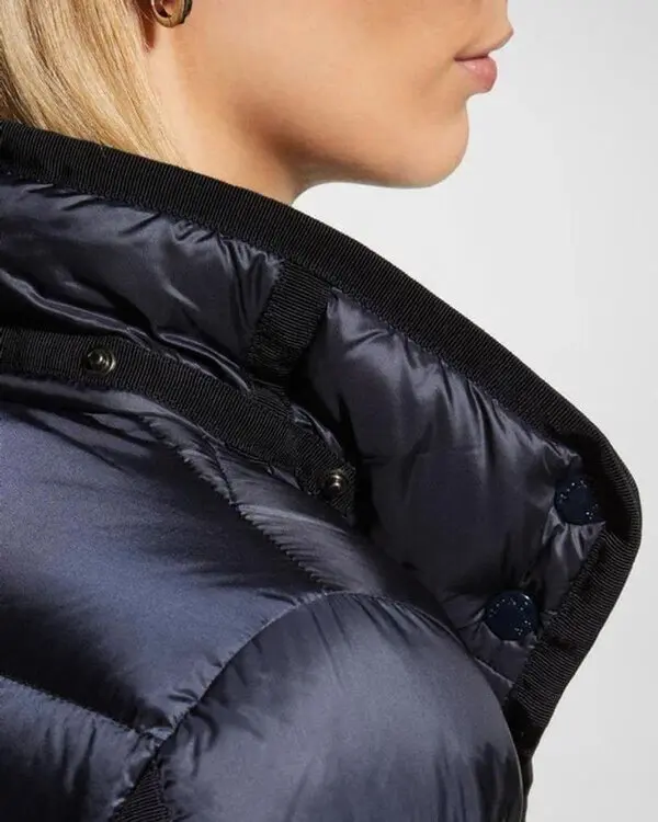Moncler Hermine Hooded Puffer Jacket - Navy