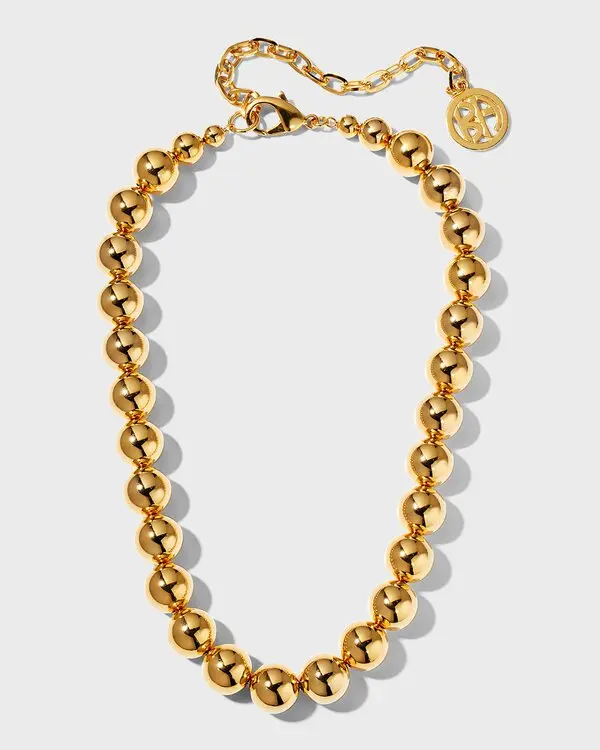 BEN-AMUN Bead Necklace - Gold