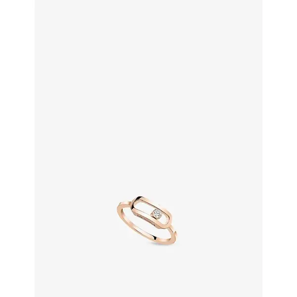 Messika Move Uno 18ct Gold And Diamond Ring - Rose Gold