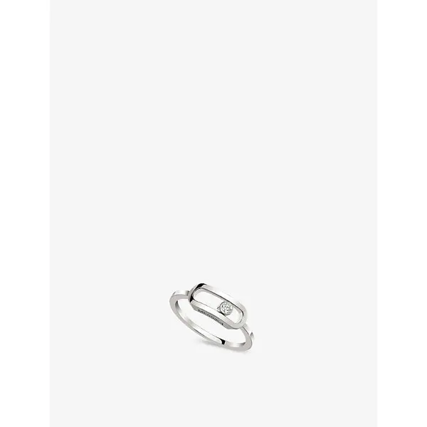 Messika Move Uno 18ct Gold And Diamond Ring - White Gold