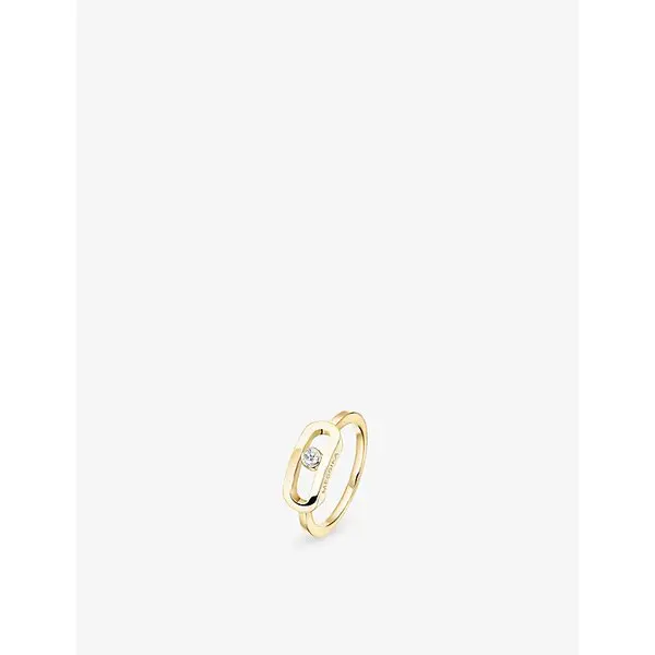 Messika Move Uno 18ct Gold And Diamond Ring - Yellow