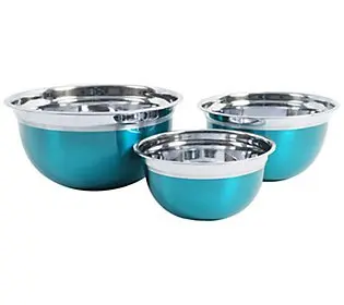 OSTER Rosamond 3-piece Round Mixing Bowls - One-color