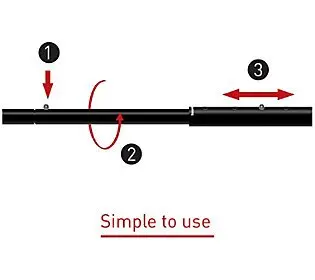 SECURITYMAN 51" Adjustable Door Knob & Sliding Door Security Bar