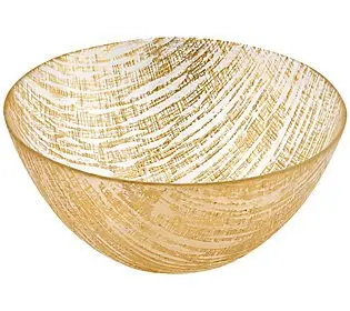 BADASH CRYSTAL Crystal Secret Treasure Gold Small Glass Bowl - One-color