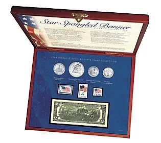 AMERICAN COIN TREASURES Star Spangled Coin And Tamp Box Set - One-color